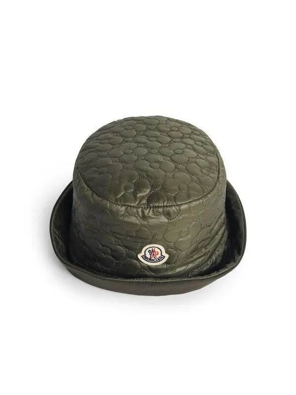 Moncler Bucket' Reversible Nylon Hat - Green