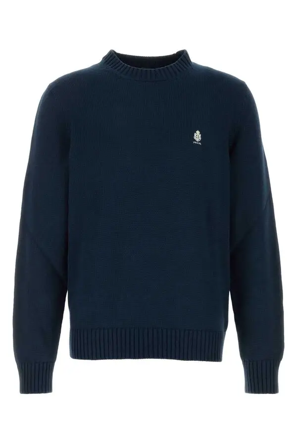 Prada Navy Cotton Sweater