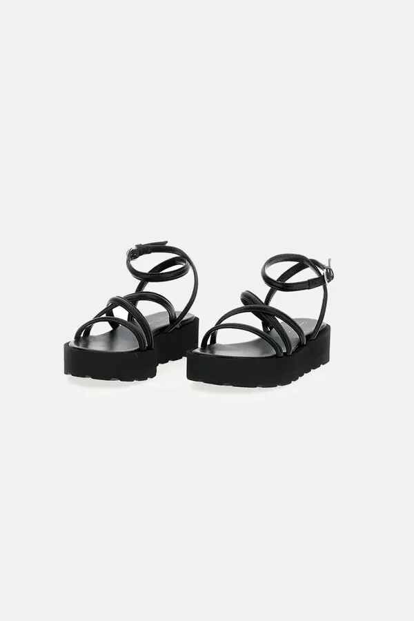 GIANVITO ROSSI Faltform Sandals In Nappa - Multicolor