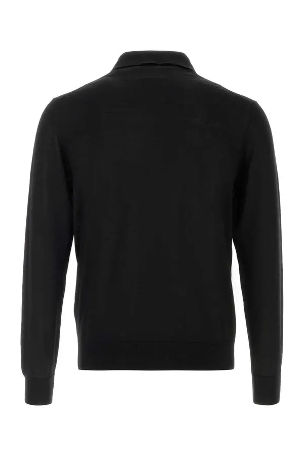 Prada Wool Polo Shirt - Black