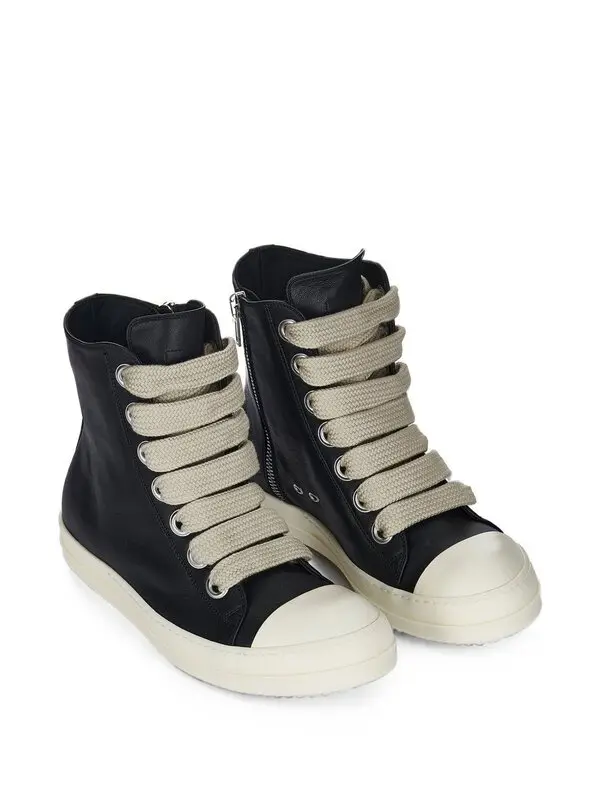 Rick Owens Jumbolace Leather Sneakers