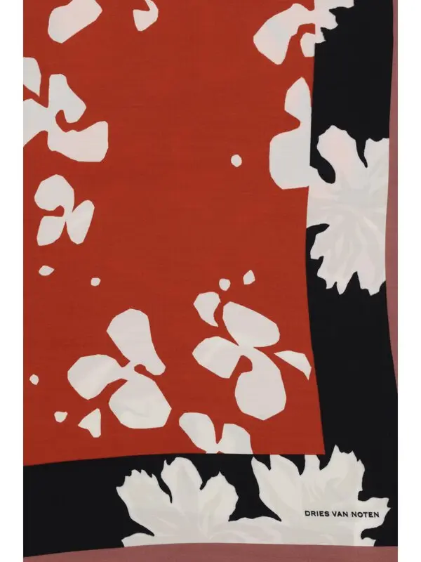 Dries Van Noten Printed Viscose Scarf