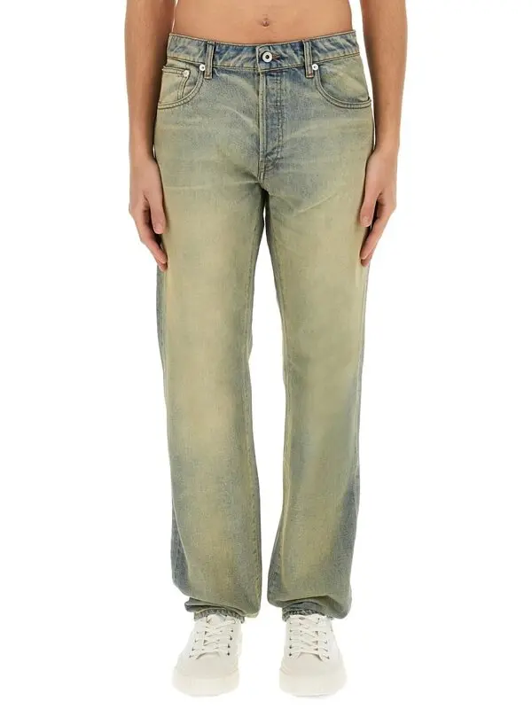 Kenzo Slim Bara Jeans Drawn Varsity