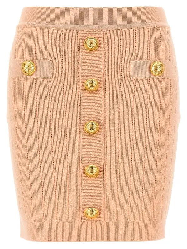 Balmain Chiocciola Skirt - Pink