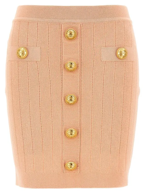 Balmain Chiocciola Skirt - Pink
