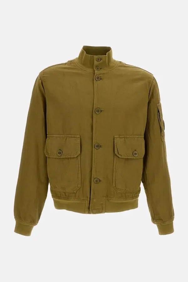 C.P. COMPANY Linen Blend Jacket