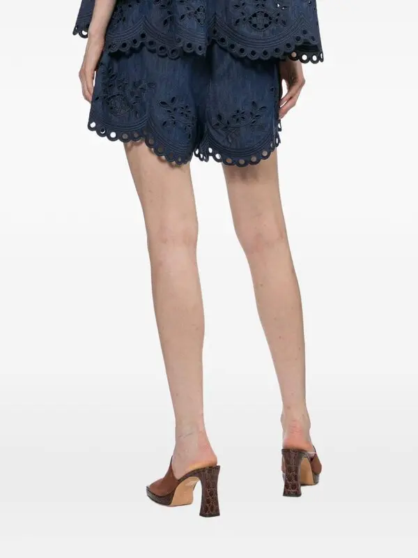 Zimmermann Mahon Denim Shorts - Multicolor