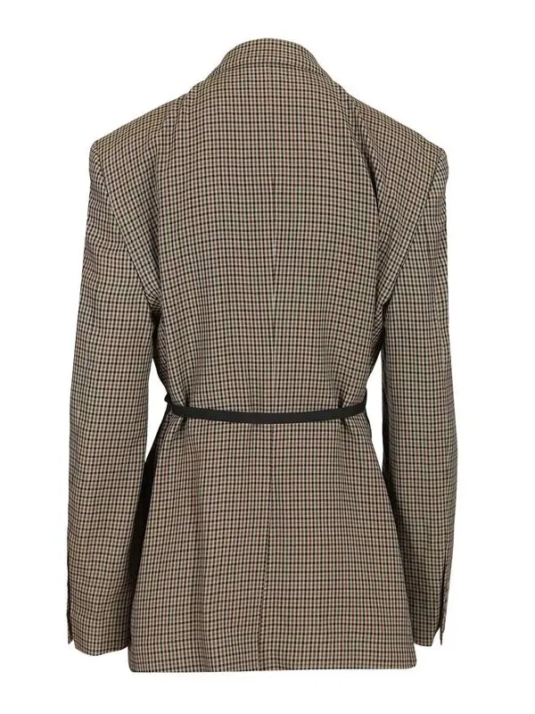 Balenciaga Tailored Wrap Jacket - Brown