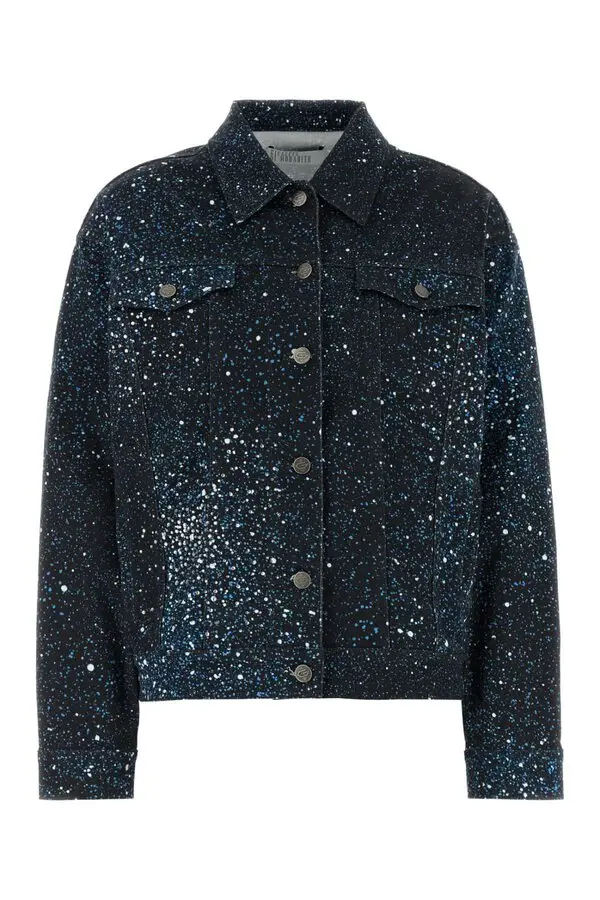 Giuseppe Di Morabito Printed Stretch Denim Jacket - Multicolor