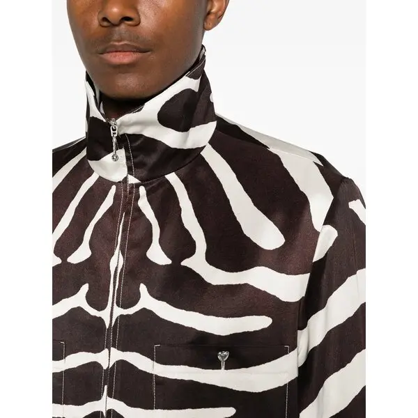 Valentino Garavani Zebra Print Shirt Jacket