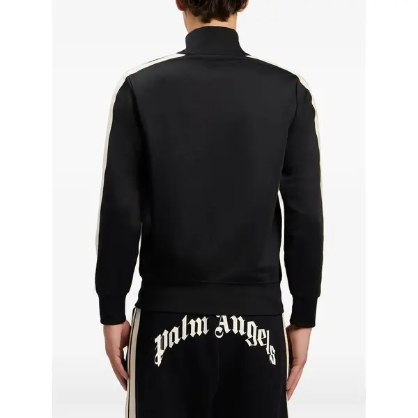 Palm Angels Logo Embroidered Sweatshirt - Black