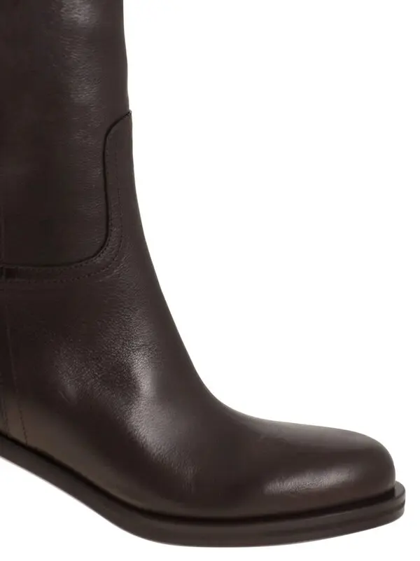 Brunello Cucinelli Classic Leather Boot With Precious