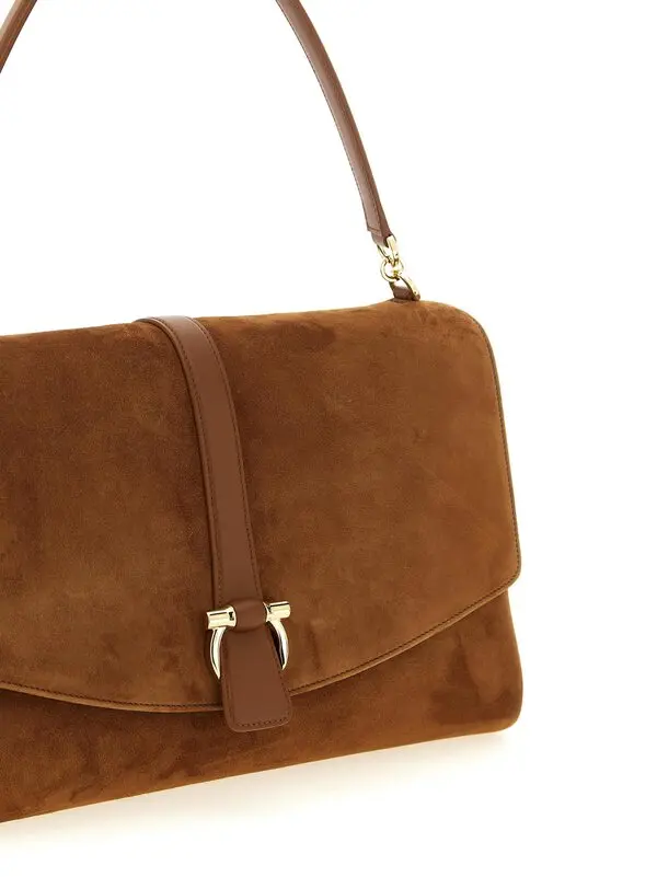 FERRAGAMO Th L' Shoulder Bag - Brown