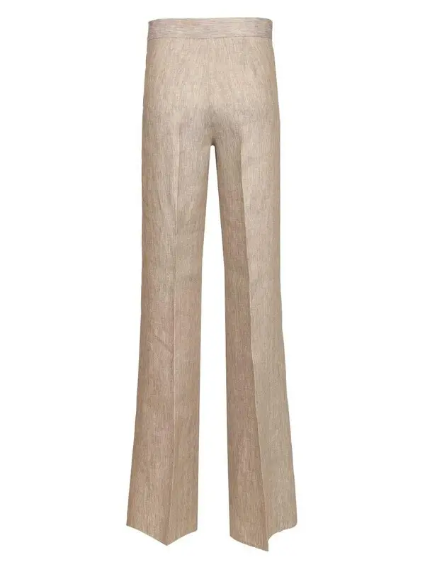 Max Mara Linen Batavia Trousers - Cream