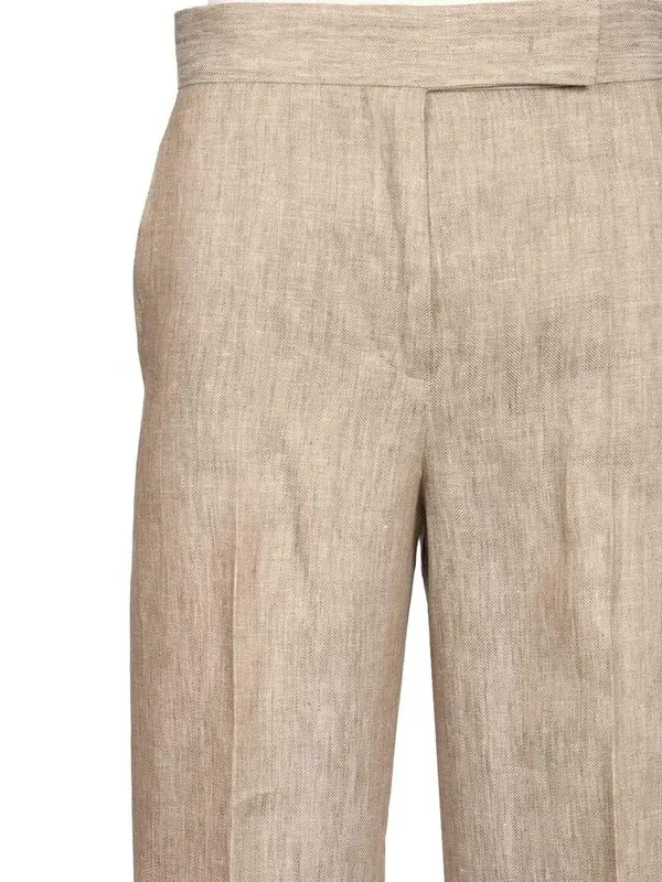 Max Mara Linen Batavia Trousers - Cream