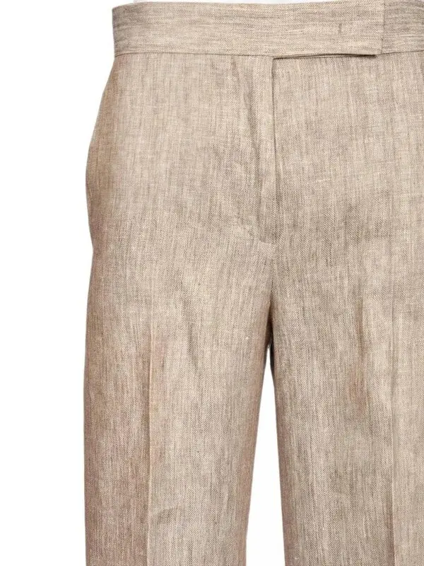 Max Mara Linen Batavia Trousers - Cream