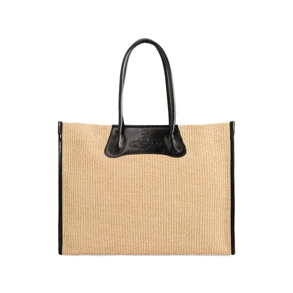 VIVIENNE WESTWOOD Woven Tote Bag - Cream
