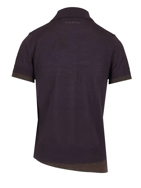 Acne Studios Layered Wool Polo Shirt