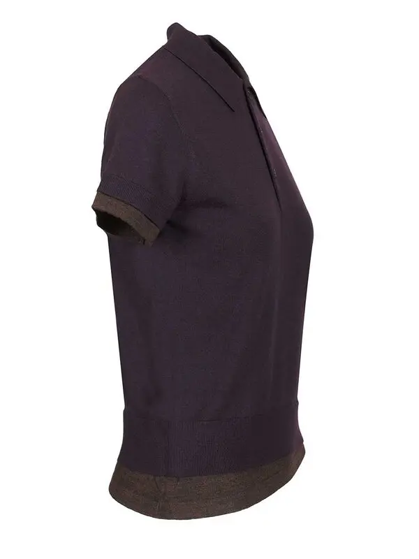 Acne Studios Layered Wool Polo Shirt