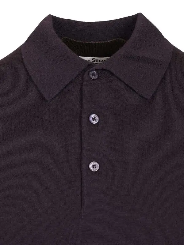 Acne Studios Layered Wool Polo Shirt