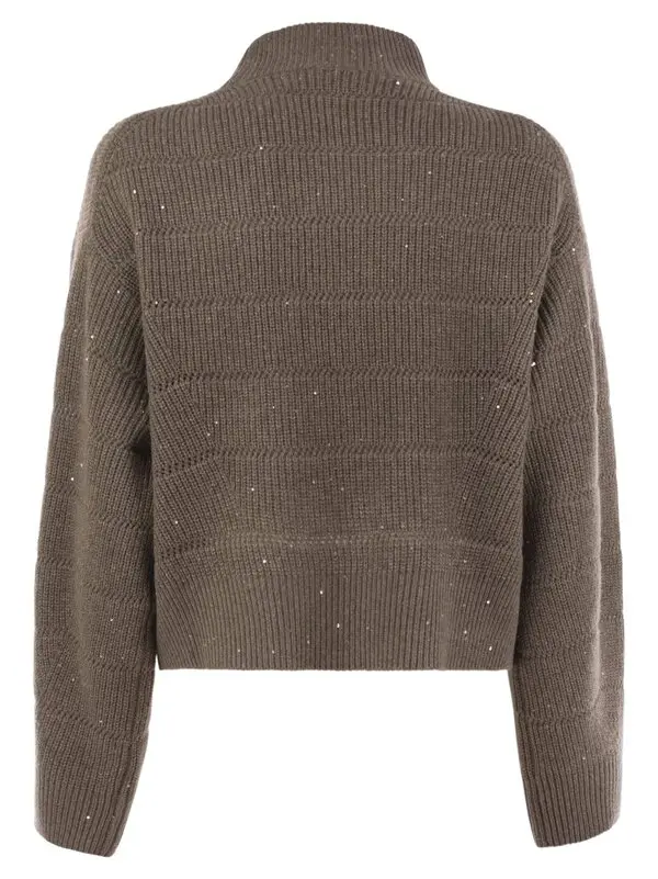 Brunello Cucinelli Cashmere And Wool Turtleneck Sweater
