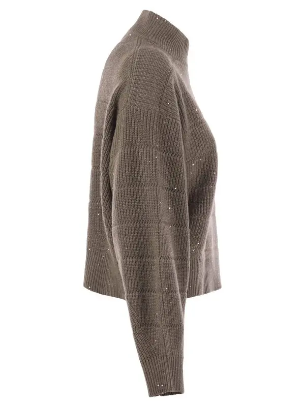 Brunello Cucinelli Cashmere And Wool Turtleneck Sweater