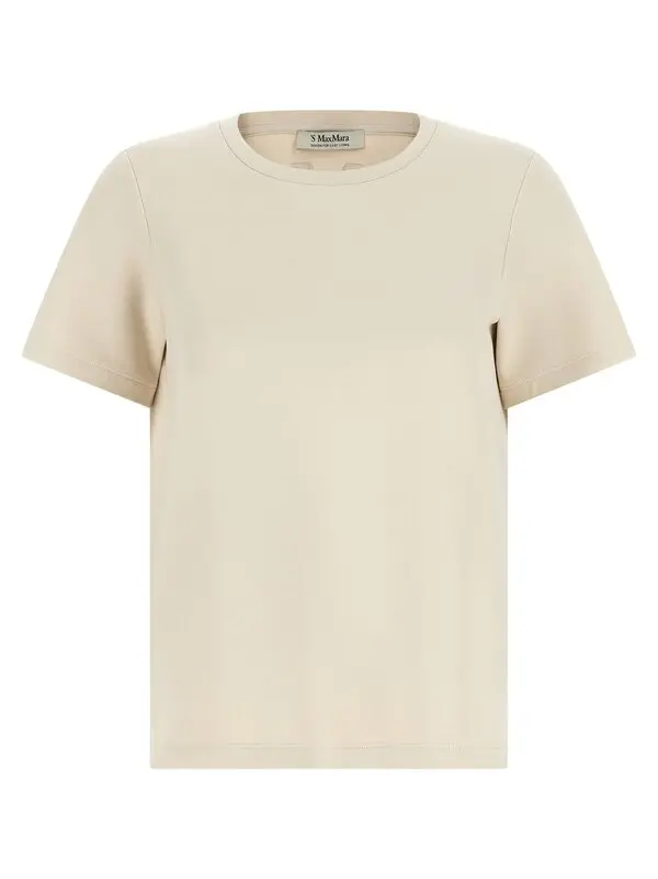 Max Mara Smmnancy Cotton Blend T-shirt - Cream