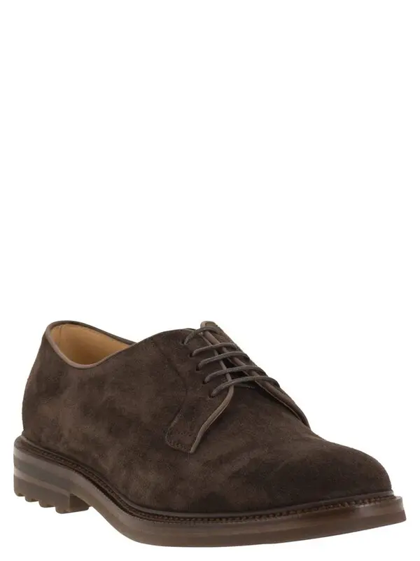 Brunello Cucinelli Derby Camoscio Corvino