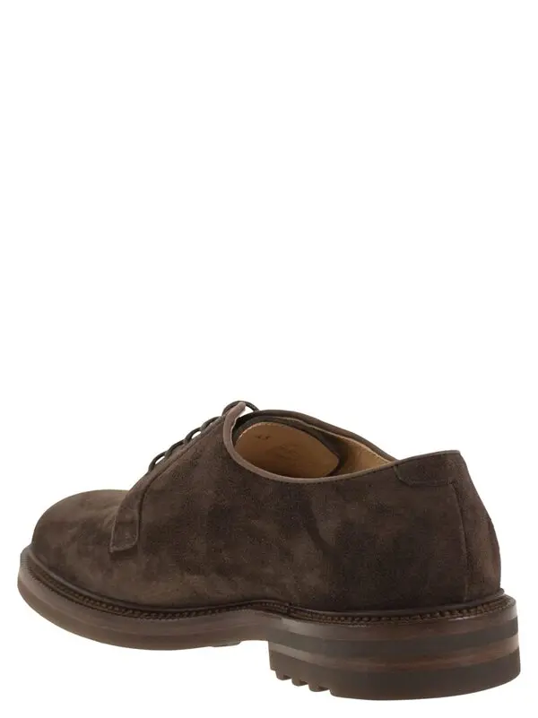 Brunello Cucinelli Derby Camoscio Corvino