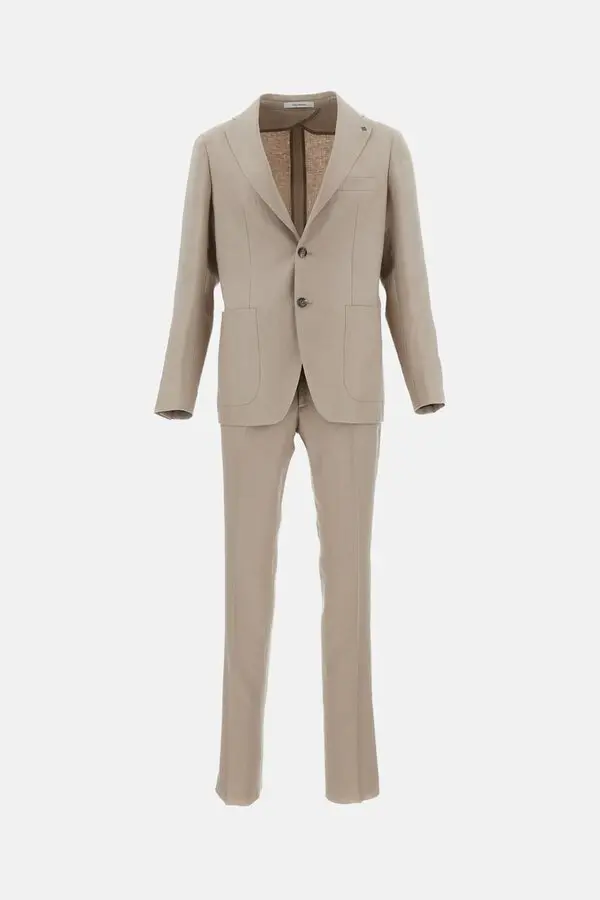 Tagliatore Montecarlo Linen Suit - Multicolor