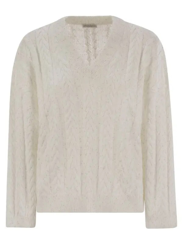 Brunello Cucinelli Dazzling Double Cable Cotton Jersey