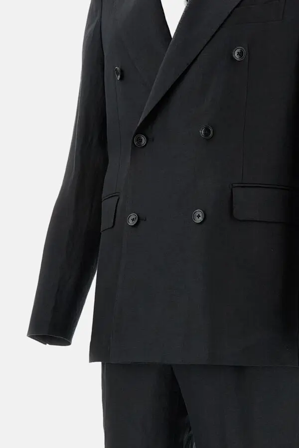Tagliatore Vesuvio Linen Suit - Multicolor