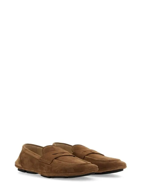 Dolce & Gabbana Leather Drivers - Cream