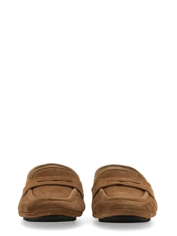 Dolce & Gabbana Leather Drivers - Cream