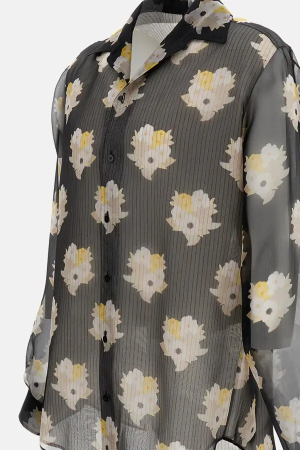 Fendi Double-layer Patterned Shirt - Multicolor