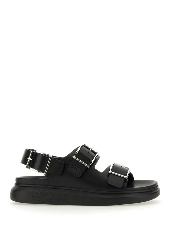 Alexander McQueen Leather Sandals - Black