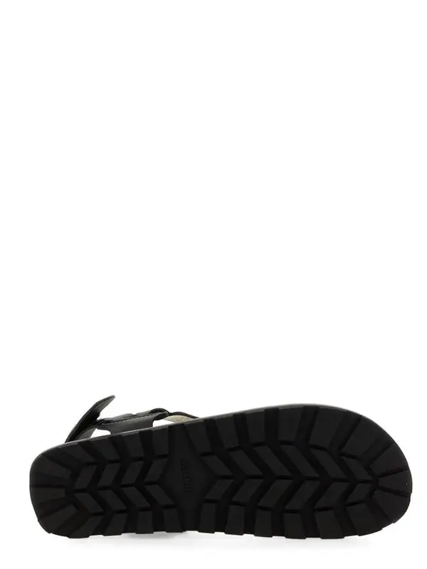JIL SANDER Leather Low Sandals