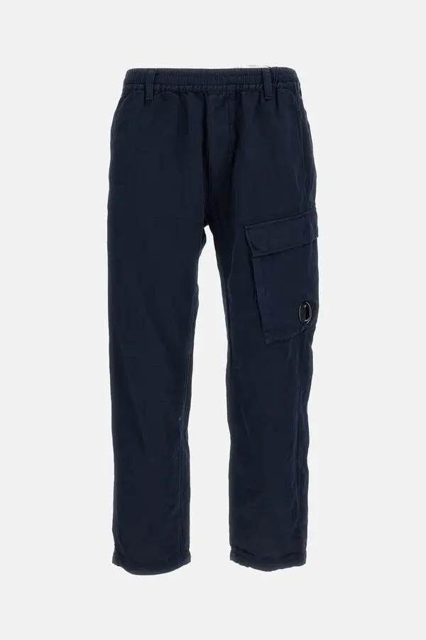 C.P. COMPANY Linen Blended Cargo Trousers