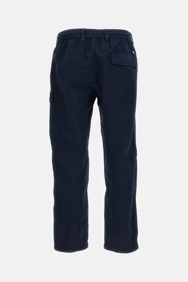 C.P. COMPANY Linen Blended Cargo Trousers - Multicolor