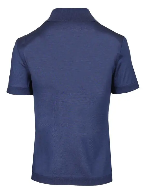 Max Mara Silk Jersey Polo Shirt