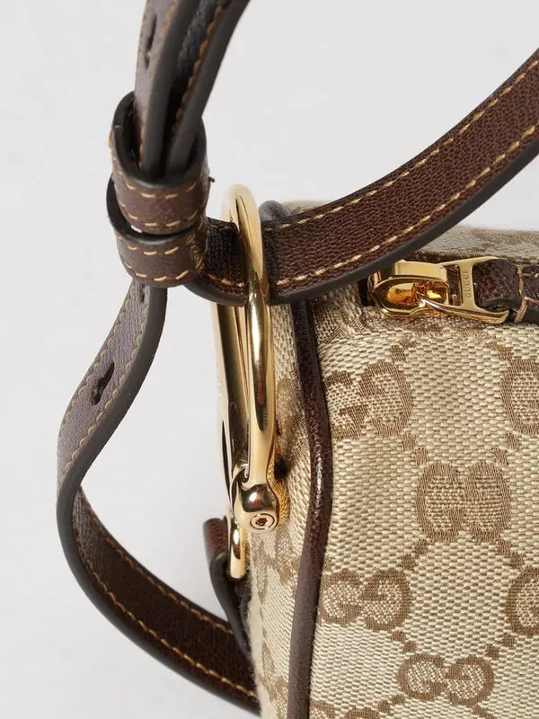 Gucci Gg Monogram Jacquard Cotton Mini Shoulder Bag