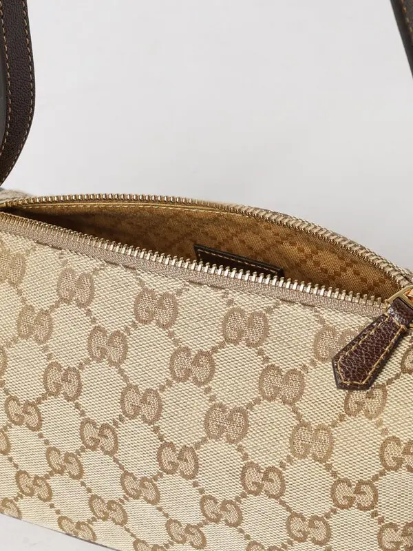 Gucci Gg Monogram Jacquard Mini Bag - Cream