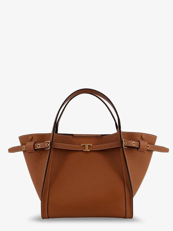 TOD'S Hammered Leather Shopping Bag - Multicolor