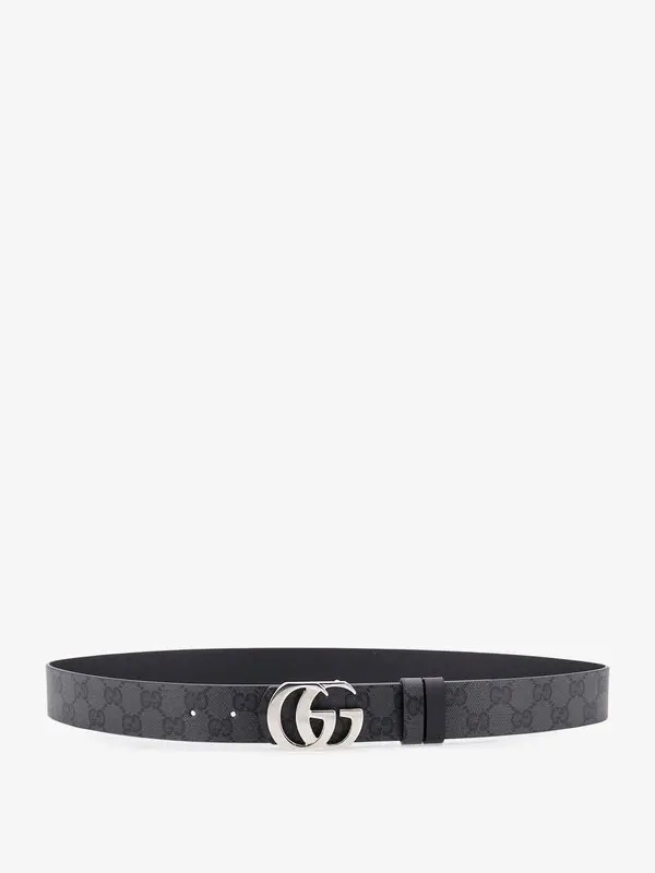 Gucci Gg Marmont Reversible Leather Belt - Black