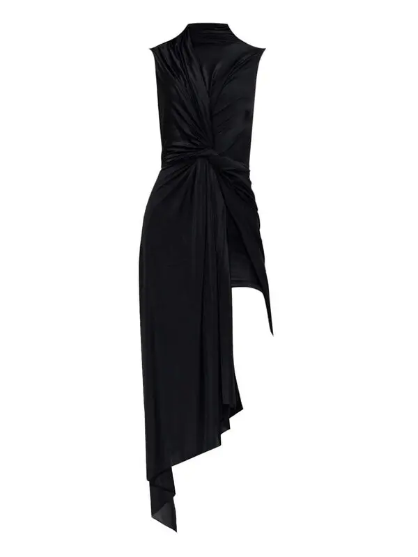 Balenciaga Asymmetrical Dress - Black
