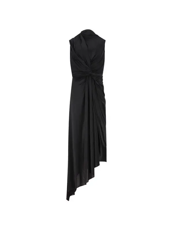 Balenciaga Asymmetrical Dress - Black