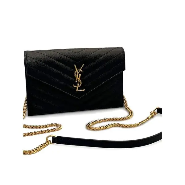Saint Laurent Calf Leather Shoulder Bag