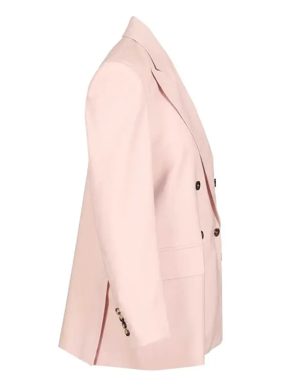 Max Mara Ombrosa Double-breasted Blazer In Wool, Mohair And Silk Blend - Multicolor
