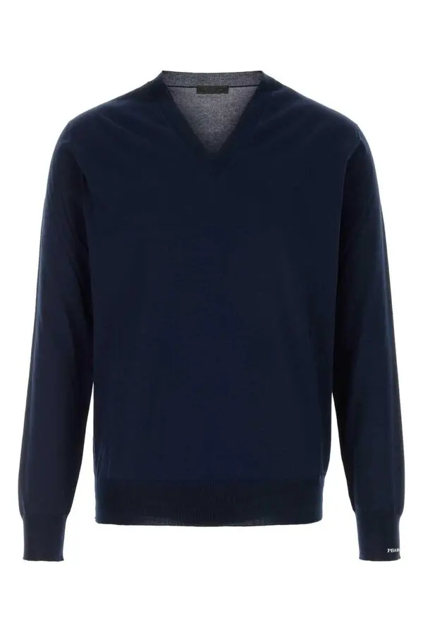 Prada Midnight Cotton Sweater - Blue