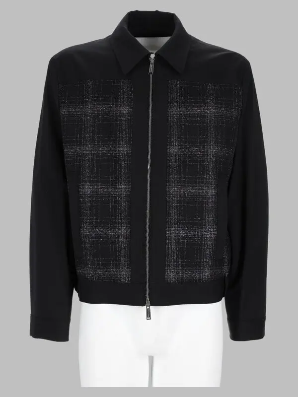 Dsquared2 Paneled Zip Up Jacket - Black